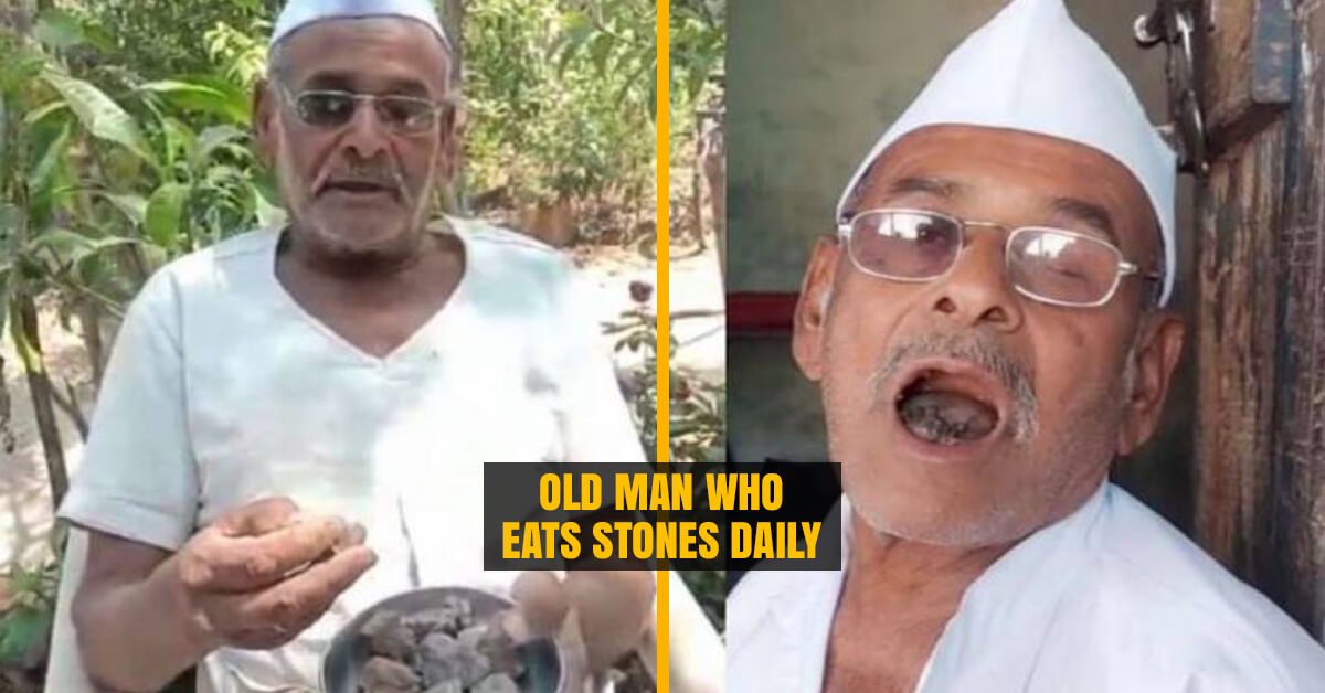 Meet ‘Patthar Wale Baba’ an 80 Year Old Man who eats 250 Grams of ...